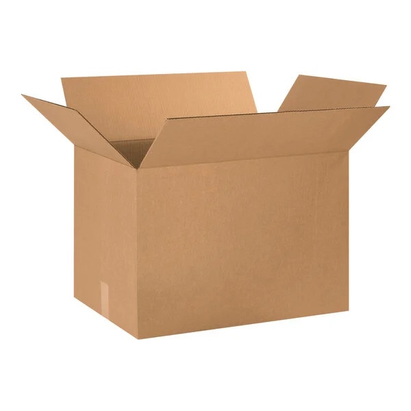 Kraft RSC Corrugated Box Shipping - 24" X 16" X16", 10 per case by Lavex