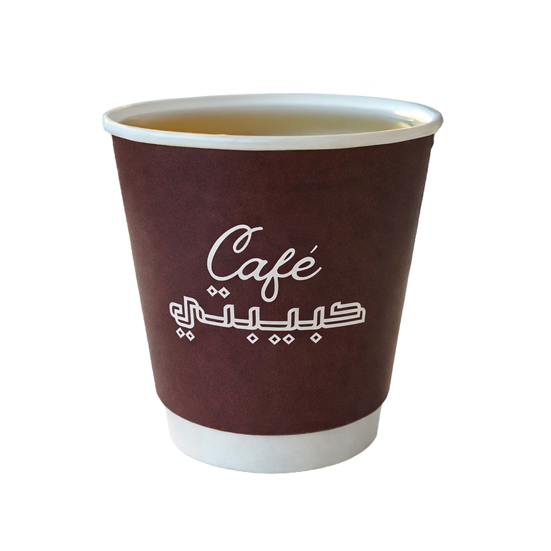 Paper Burgundy And White Arabic Script Printed Hot Cup - 8 Oz, 500 Per ...