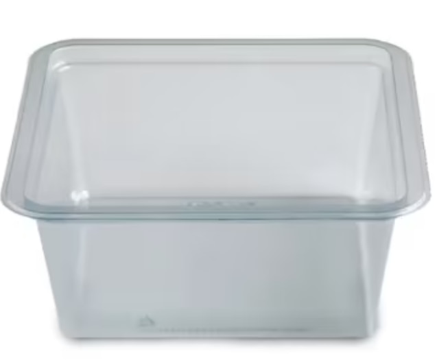 Fresh 'n Clear® GoCube® Clear Square PET Deli Container Base - 64 OZ ...