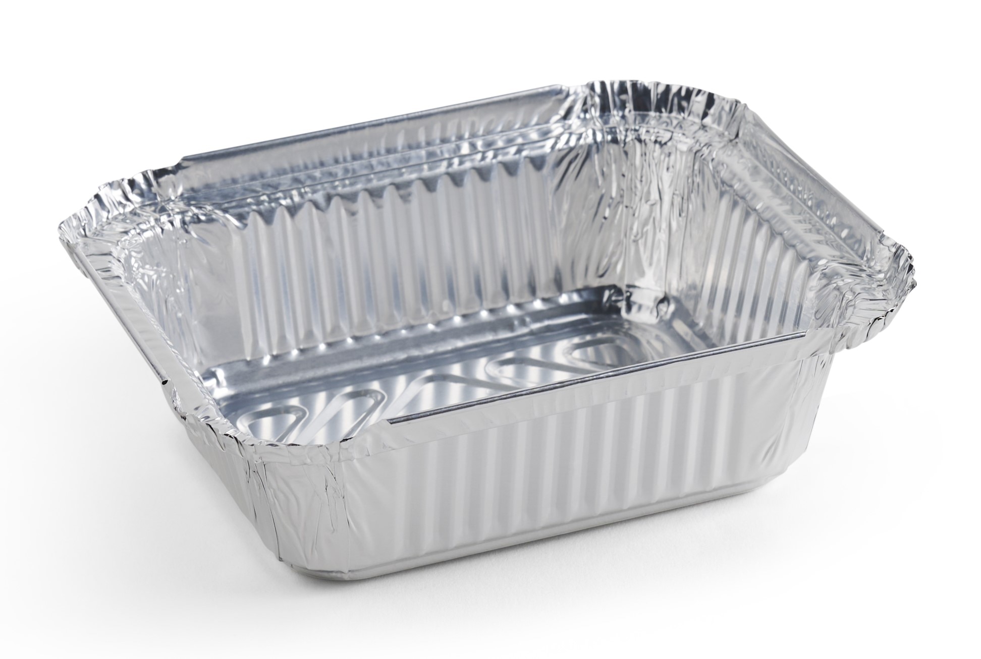 Silver Aluminum Oblong Deep CRC Kosher Pan - 1 Lb, 1000 Per Case By Spot