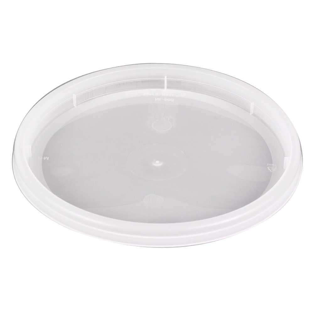 Clear Translucent Polypropylene Lid For Round Deli Container, 8 Oz, 4. ...